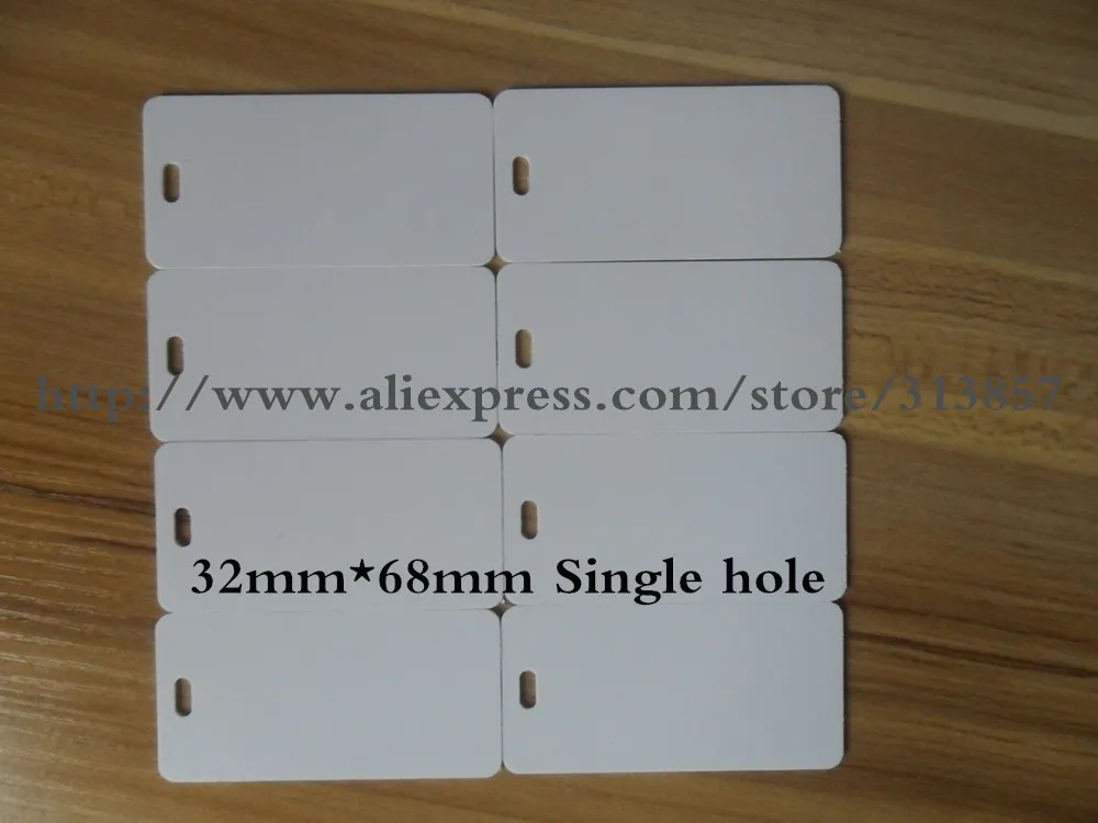 100 Pcs cable Tag tag 32mm*68mm Single hole Pvc single sided covered ...