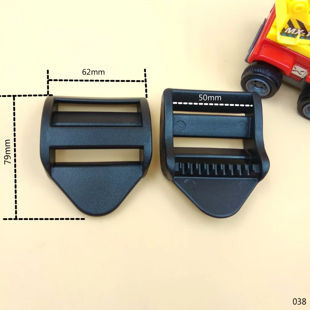 2" For 50mm Strap Webbing 2pcs Big Size POM Plastic Adjust Buckle Loop ...