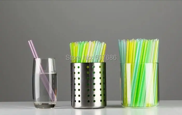 2500 Pieces 12*180mm Straight Wide Drinking Straw for Thick Shakes Boba ...