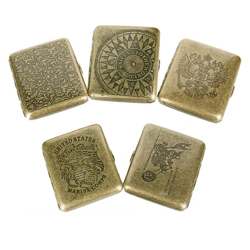 Vintage-Metal-Cigarette-Case-For-20-Pcs-Classic-Design-Edition ...