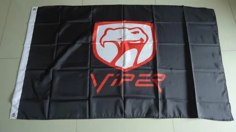 viper flag for car show, viper car banner,90X150CM size,100% polyster ...