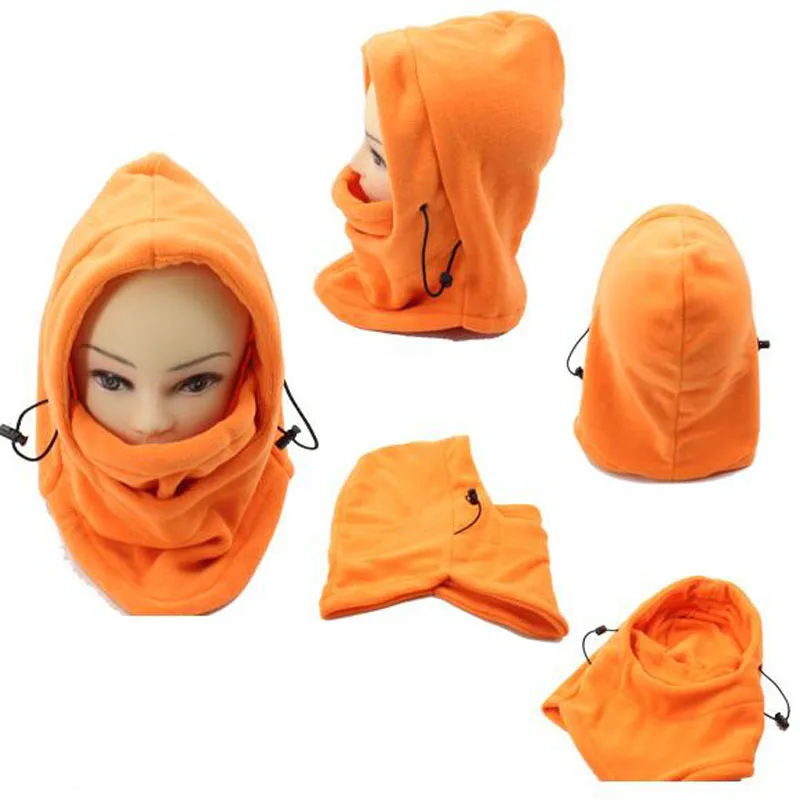 Warm Fleece dark blue Solid Color Winter Masks fleece winter face masks ...