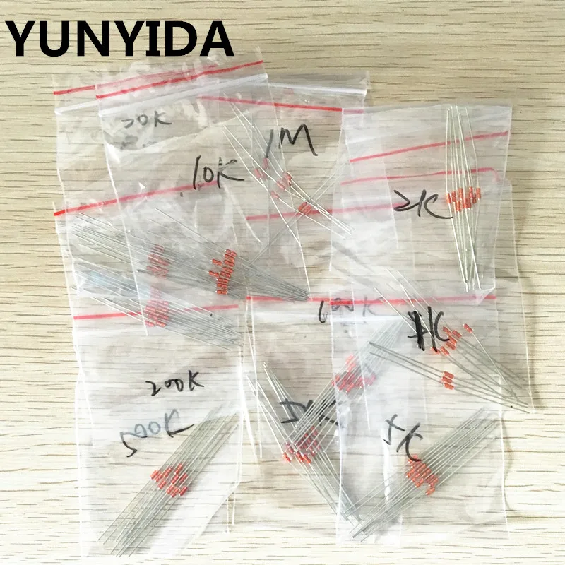 100pcs-10value-10pcs-NTC-Thermistor-Resistor-Kit-NTC-MF58-1K-2K-5K-10K ...