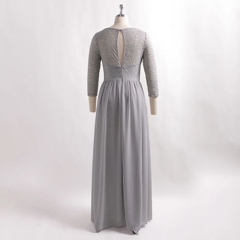 Three Quarter Sleeve Evening Dresses Long Ever Pretty Elegant A Line ...