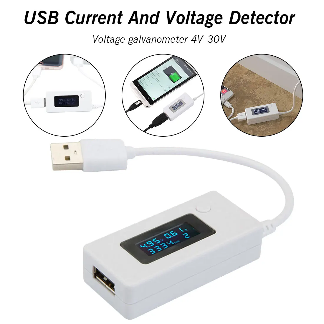 Usb Meter 10 In 1 USB Tester DC Digital Voltmeter Amperimetro Current ...
