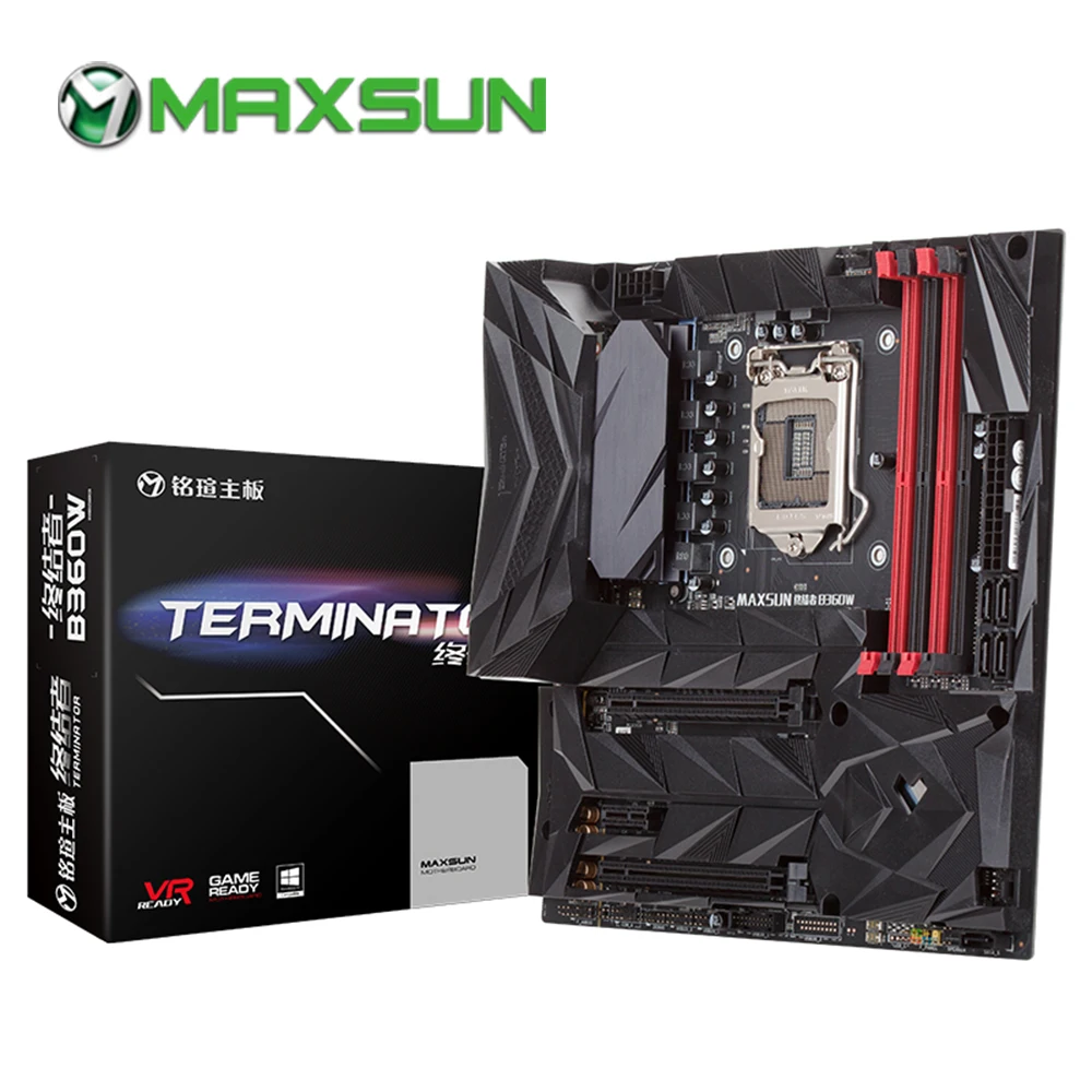 Maxsun B360w Terminator Motherboard Intel Memória Ram Ddr4 B360 M.2 ...