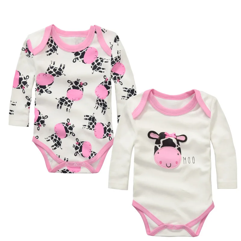 Soft Pure Cotton Baby Girl Clothes Baby Boy Bodysuit 2 Pieces Pack|baby ...