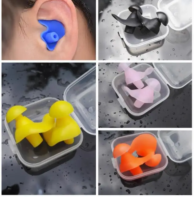 1 Pair Soft Ear Plugs Environmental Silicone Waterproof Dust Proof ...