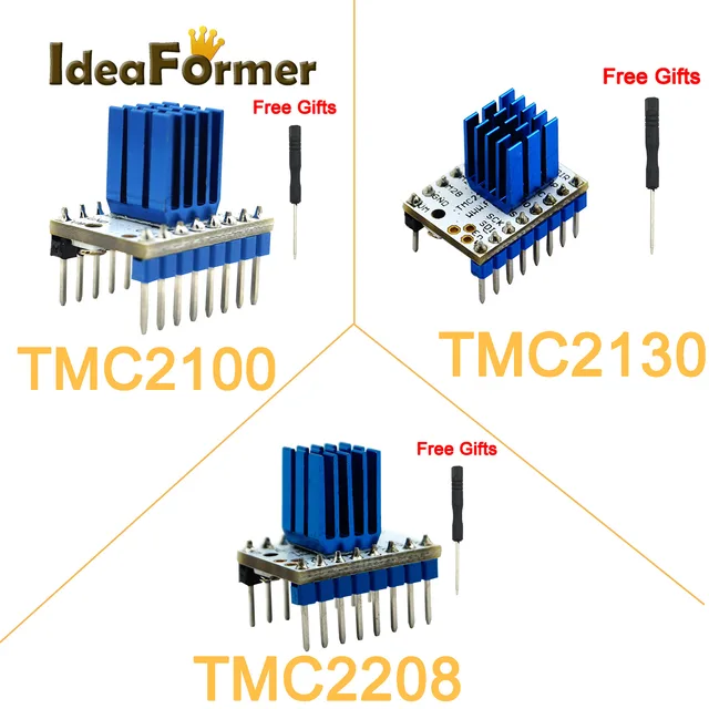 TMC2130 TMC2208 V1.0 TMC2100 V1.3 Stepper Motor StepStick Mute Driver ...