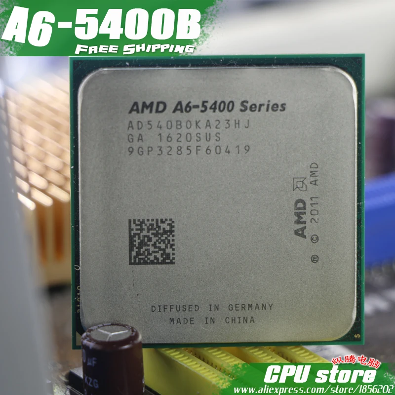 Free shipping AMD A6 5400B Dual core FM2 3.6GHz 1MB 65W CPU processor ...