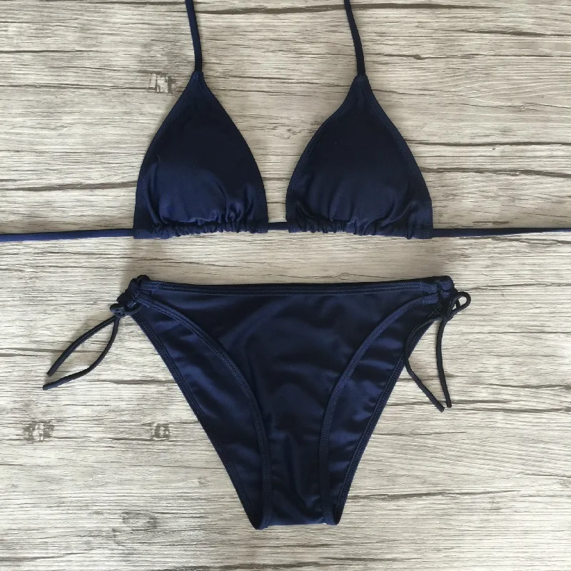 2018 new lady sexy bathing suit bikini triangle women swimsuit gradient ...