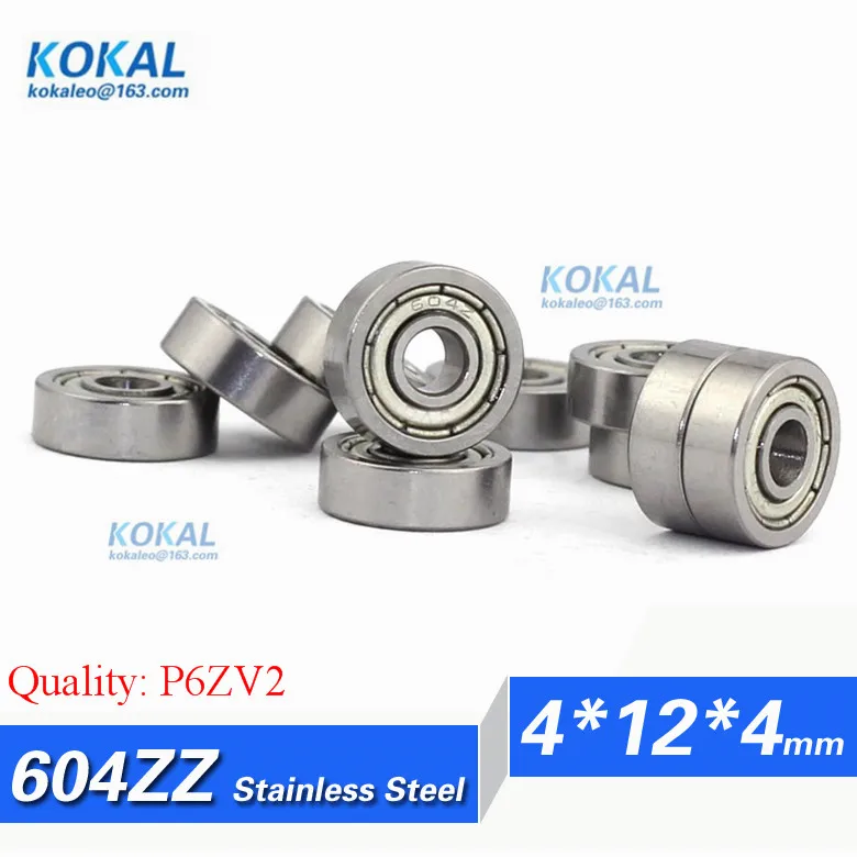 [ss604zz-p6 ]free Shipping 10pcs Stainless Steel Freezer Ball Bearing ...