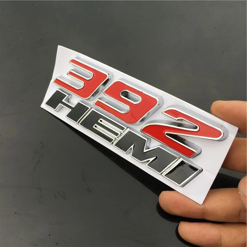 392 6.4 HEMI Emblem Chrome ABS Trunk Logo Capacity Mark Hemispherical ...