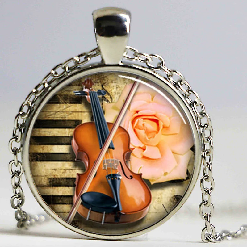REVIEW Musical Instrument Necklace, Music Lovers Jewelry, Music Score ...