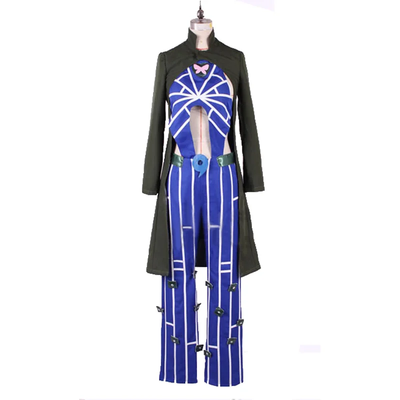 JoJo's Bizarre Adventure Anime Jolyne Cujoh Cosplay Costume Full Set ...