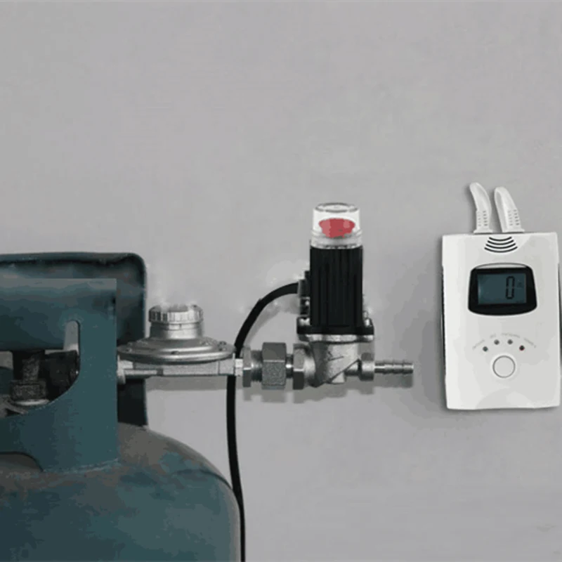 가연성 가스 경보 모니터 Lpg 가스 차단 밸브 가스 실린더 Hd1100 에서가연성 가스 경보 모니터 Lpg 가스 차단 밸브