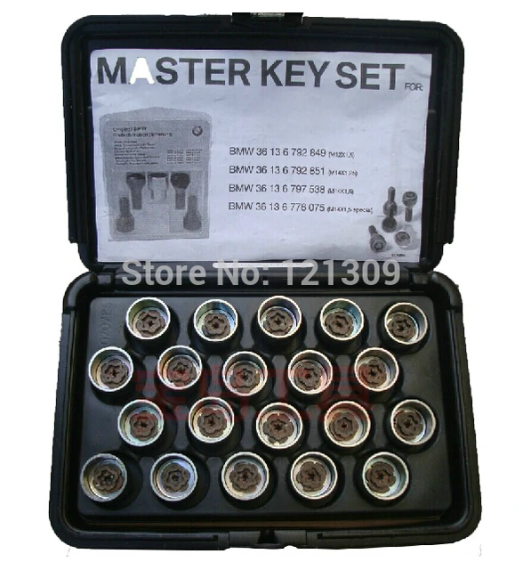 Tires Disassembly Tool Keys Master Wheel Lock Key For BMW-in Engine ...