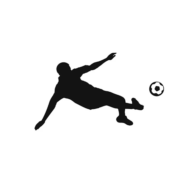 Soccer Player Man Kicking Kick Personalized Sports Reflective Vinyl ...