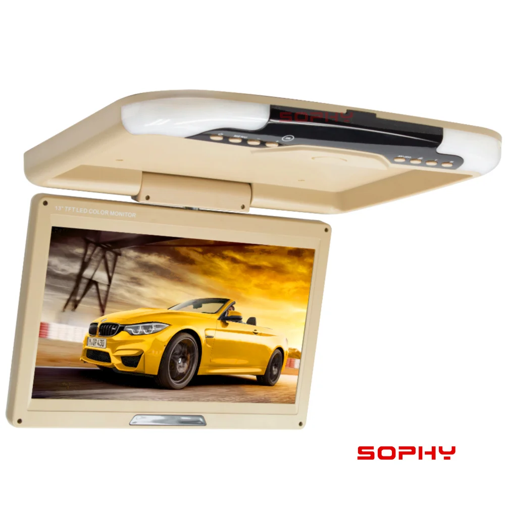13-inches-LED-Digital-Screen-Car-Roof-Mounted-Monitor-Flip-Down-Monitor ...