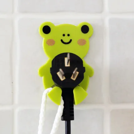 Creative cute cartoon power cord plug hook socket bracket (2 pcs plug ...