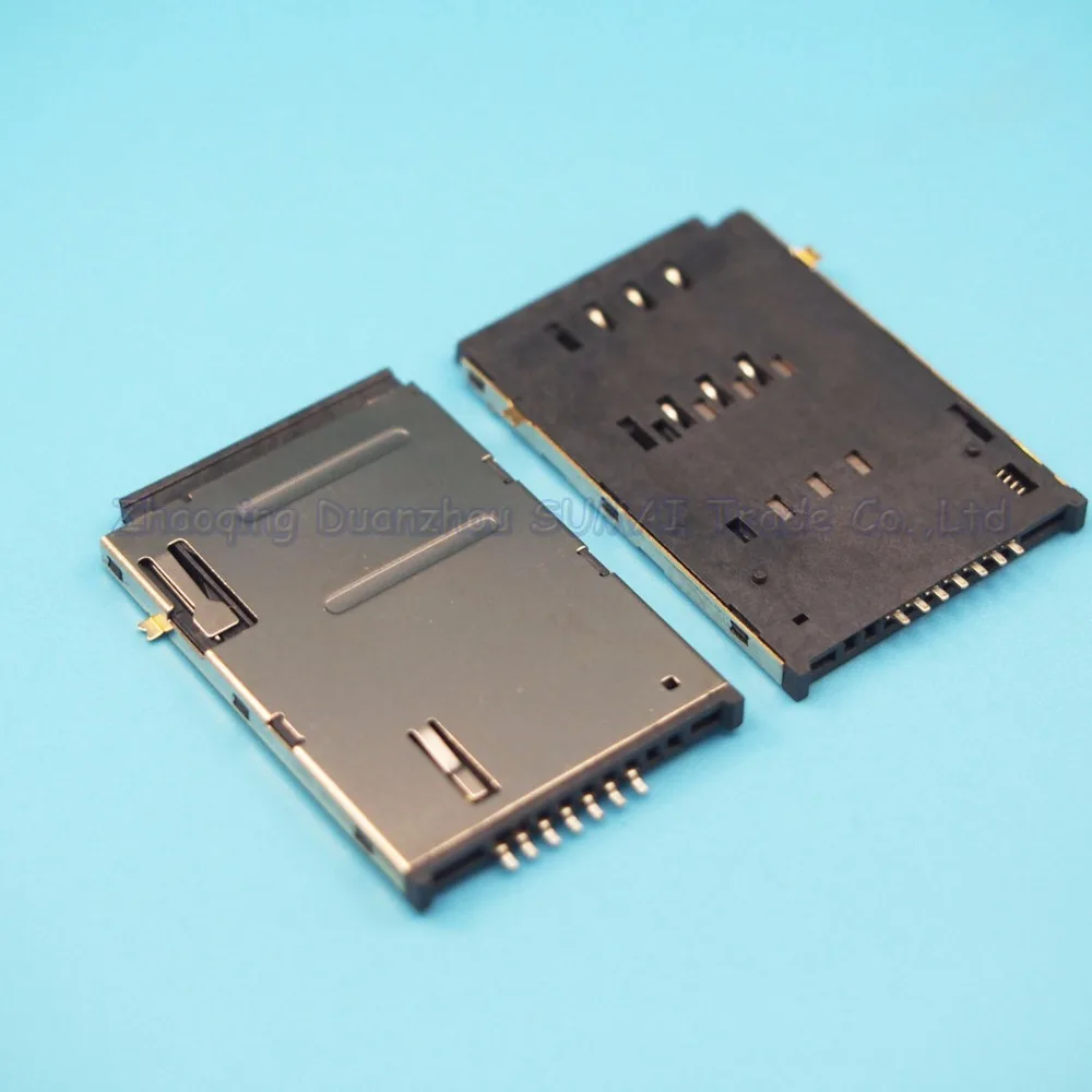 20pcs/lot 6P + 1P SIM Card Holder Self push card slot Tablet PC Mobile ...