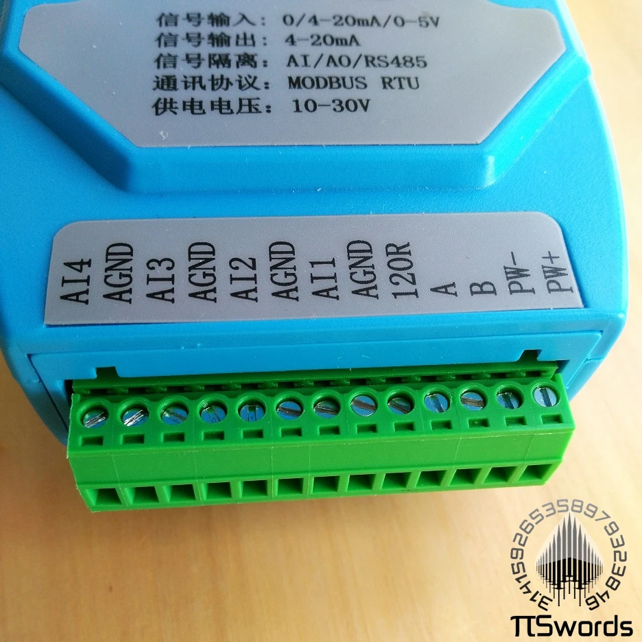 Analog Input and Output Module 4 Channels 12 bit AD/DA Isolated 4AI ...