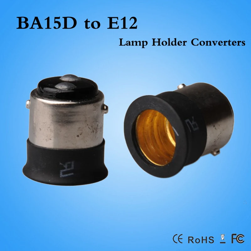 BA15D to E12 lamp holder adapter E12 to BA15D lamp socket base ...