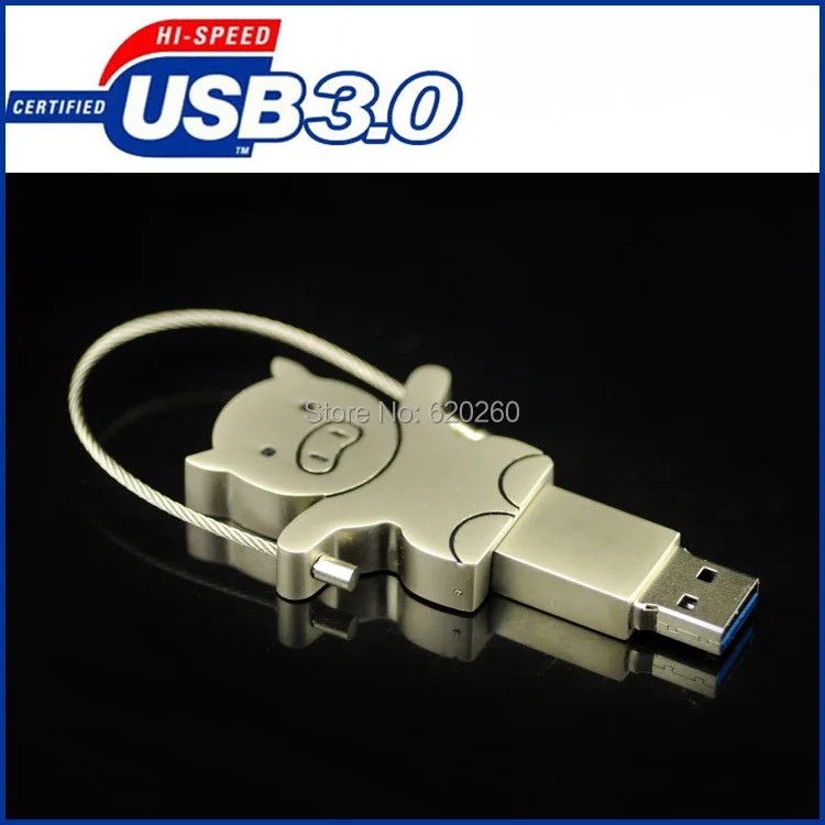 64gb Pen Drive, Metal Pig Usb Flash Drive Usb3.0 Disk 64gb 32gb 16gb ...
