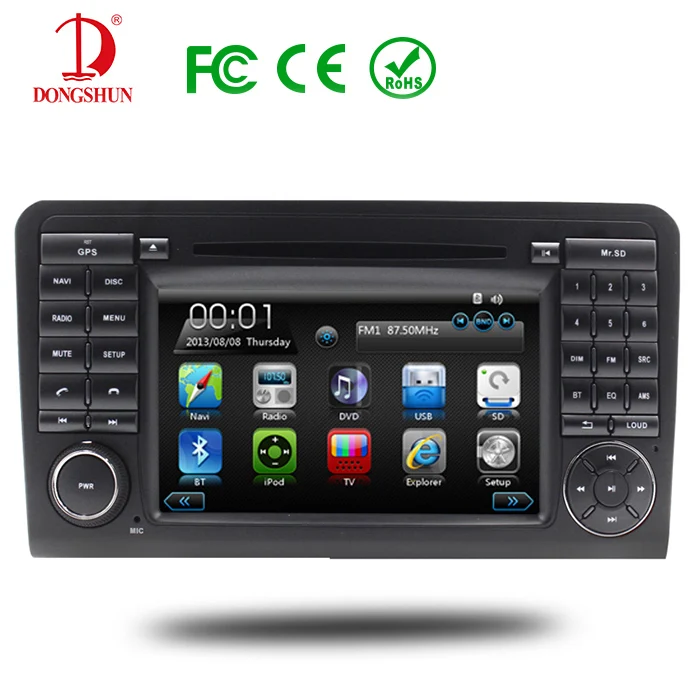 wince car dvd radio player for Mercedes ML350 gps navigation with ...