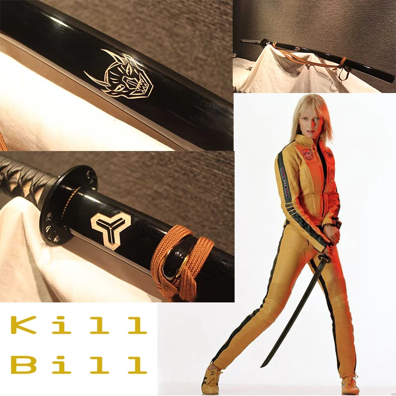 Kill Bill handmade sharp katana samurai japanese swords real katansa ...