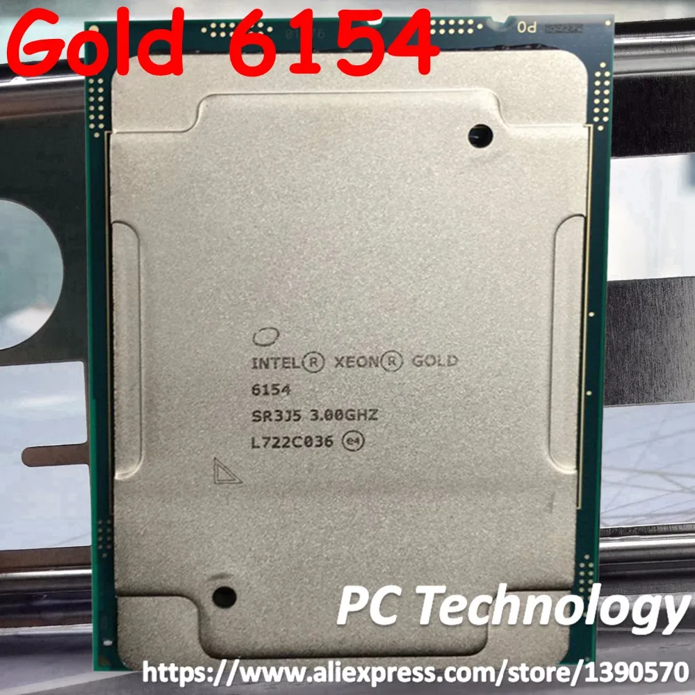 Original Intel Xeon Gold 6154 SR3J5 Gold6154 Processor 24.75M Cache 3 ...