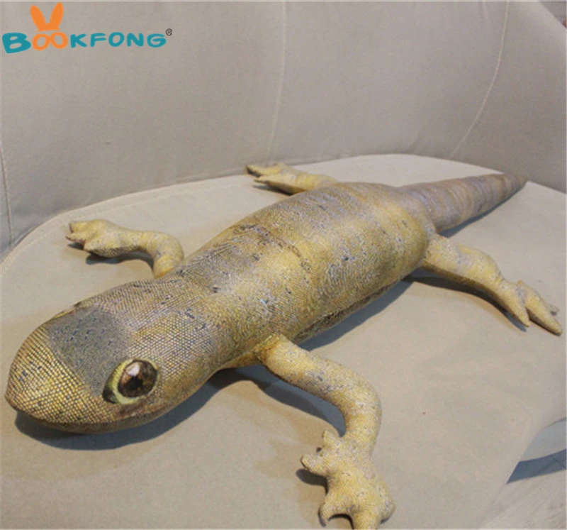 100cm Simulation 3D Printed Lizard Plush Toy Lifelike Animal Chameleon ...