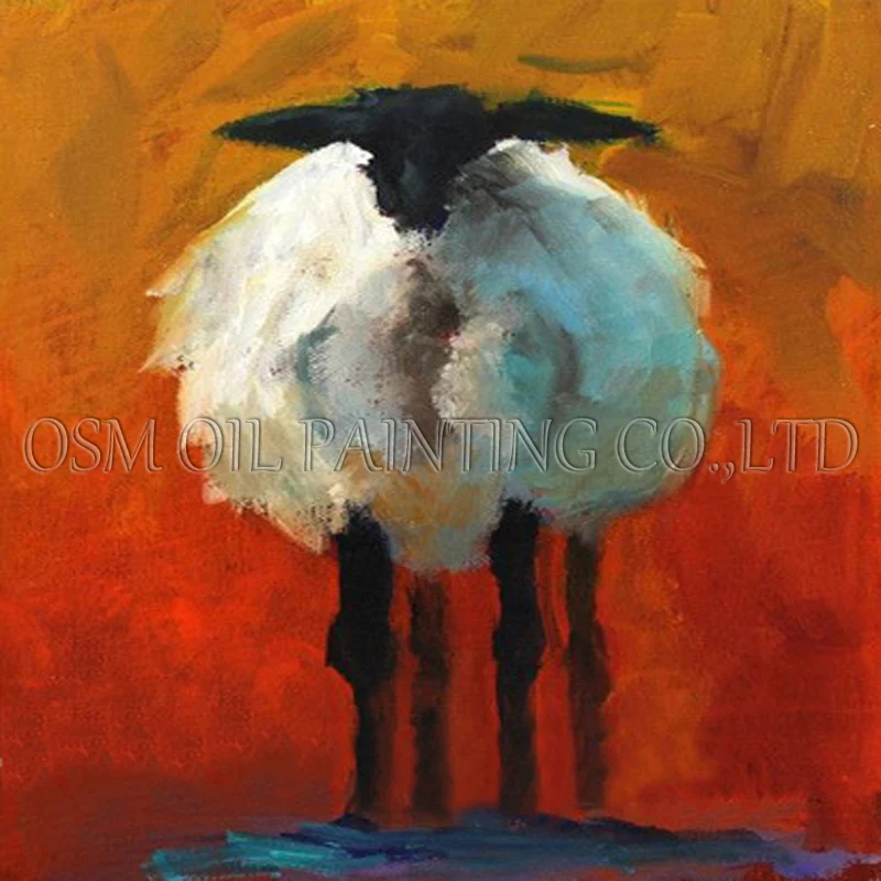 Abstract Sheep Painting