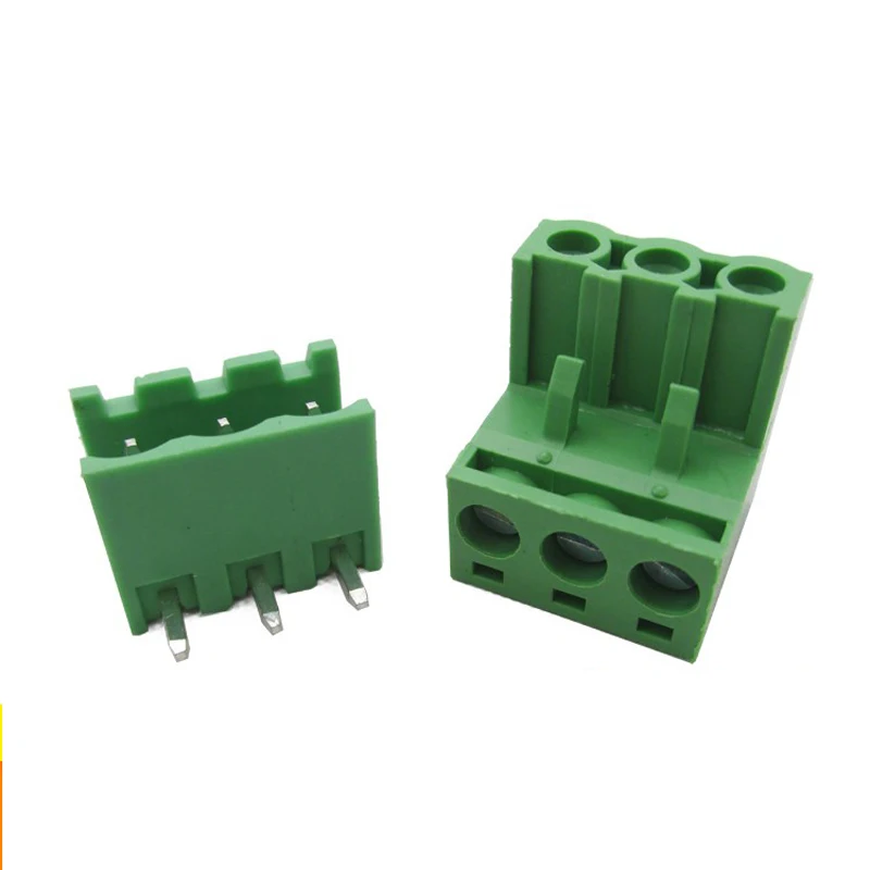 Pluggable Type Curved Bent Needle KF2EDGK 3P Plug in Terminal Foot ...