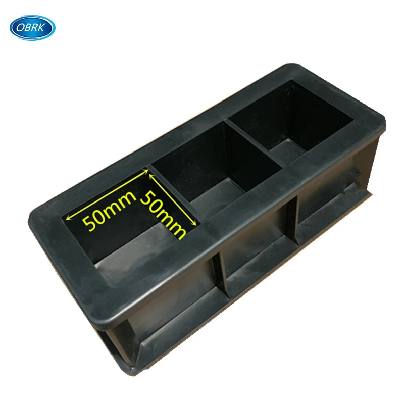 50mm Cube Three Gang Plastic Mould Concrete Test Mould 50mm Box ...