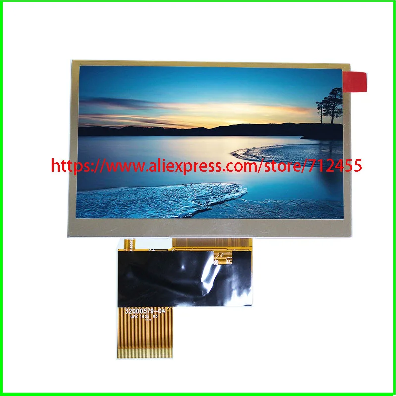 4.3 Inch Lcd Screen 40pin 32000579-04 At043tn24 V.1 At043tn24 V.7 ...
