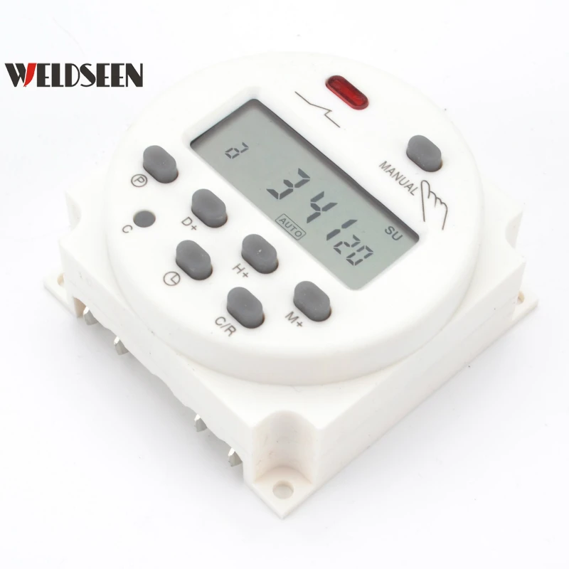 Microcomputer Time Control Switch Weekly Programmable Timer 220V 230V 240V Digital LCD Power ...