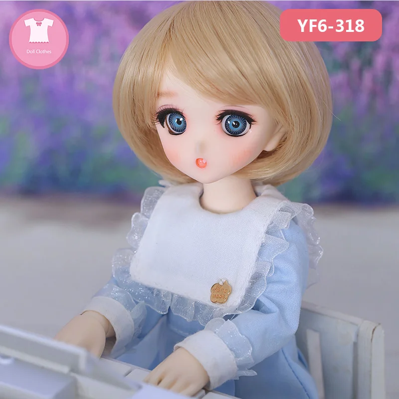 BJD Clothes 1/6 Yosd SQ26 Chibi Ren Moe Tsubaki SD Girl Body Dress ...