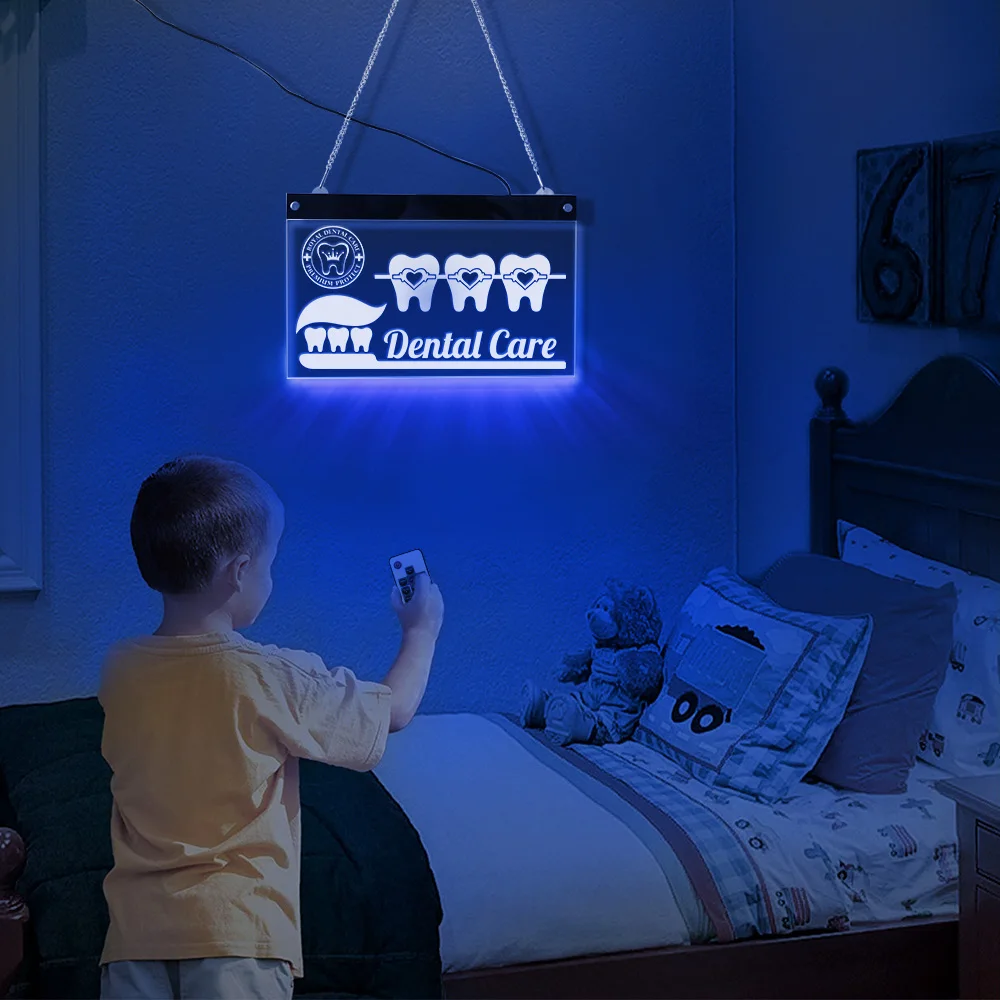 Dentist Dental Care LED Neon Sign Dental Hygienist Office Bedroom ...