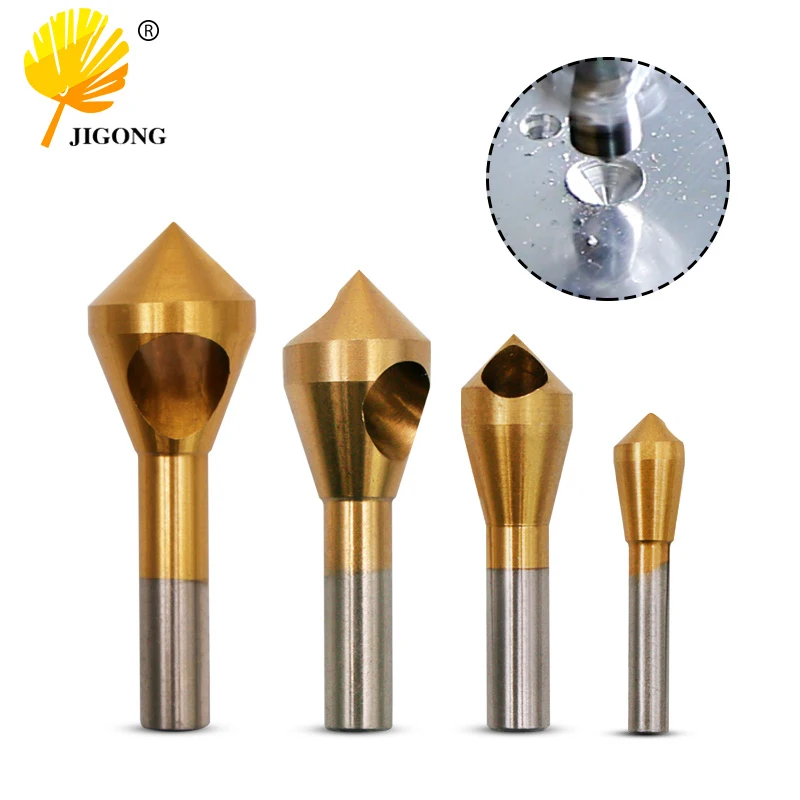 4 Stks/set 2 5Mm 5 10Mm 10 15Mm 15 20Mm Titanium Coated countersink ...