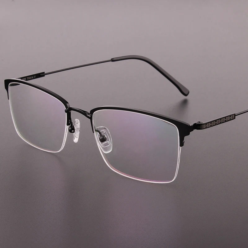 Titanium Glasses High Quality Square Men Eyeglasses Prescription