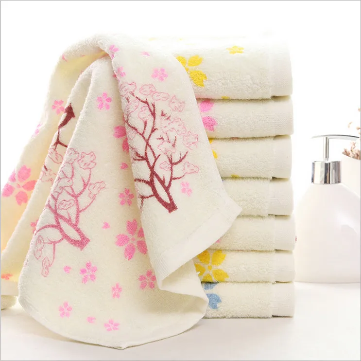 High Quality Pure Cotton Towel Solid Face Towel Fast Drying High Water ...
