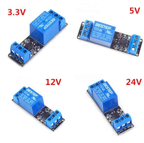 3.3v 5v 12v 24v 1 Channel Relay Module Low Level Trigger Optocoupler ...