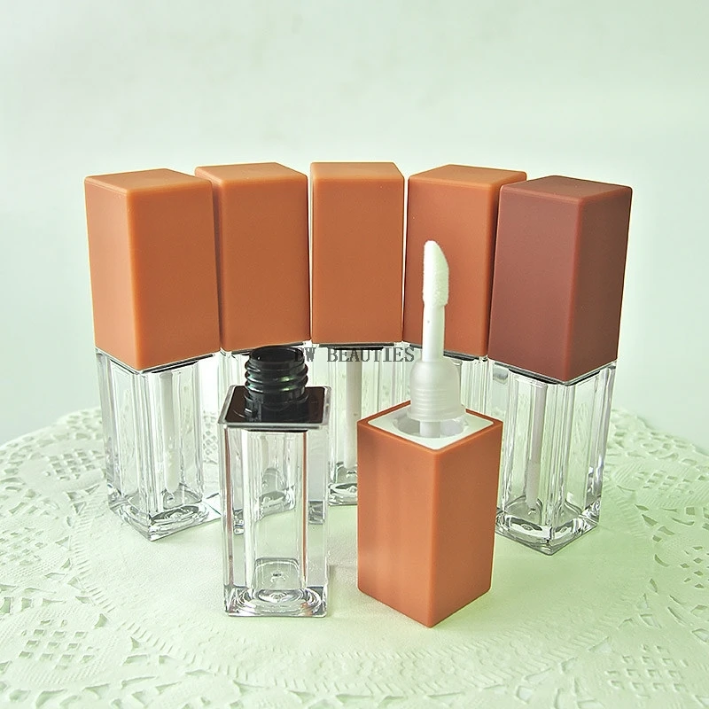 200Pcs/Lot 5ml Empty Lip Gloss Tube, High end Elegant Reddish Brown ...