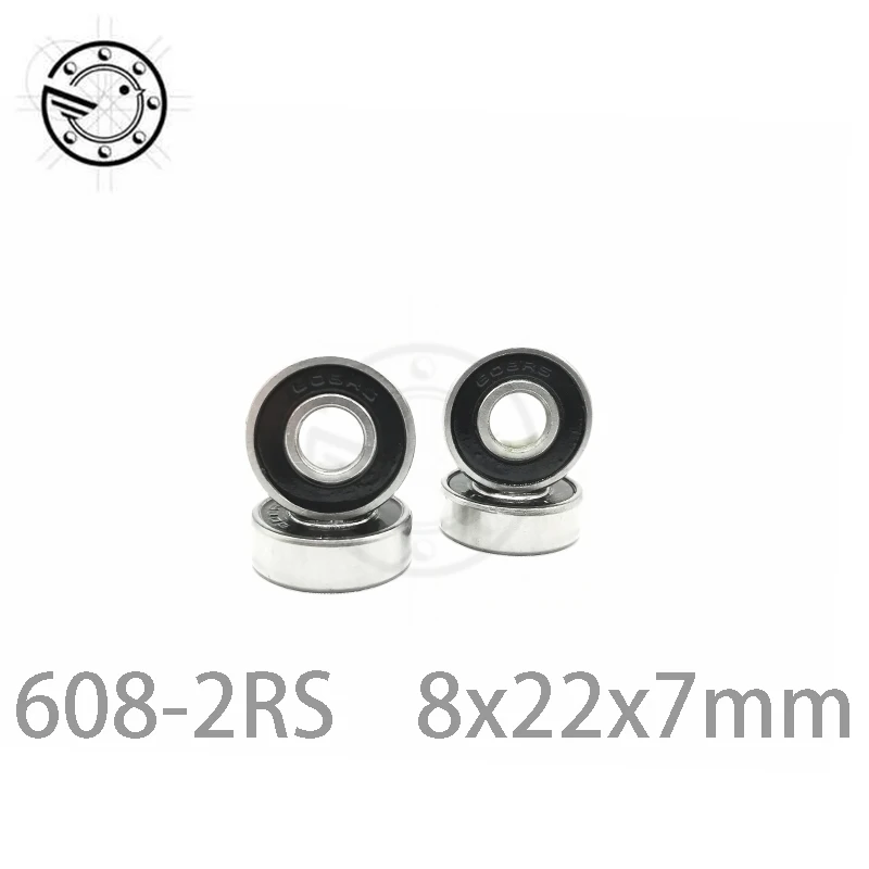 10 шт. 608-2RS 608RS 608 2RS ABEC-5 8 мм x 22 мм x 7 мм черная двойная ...