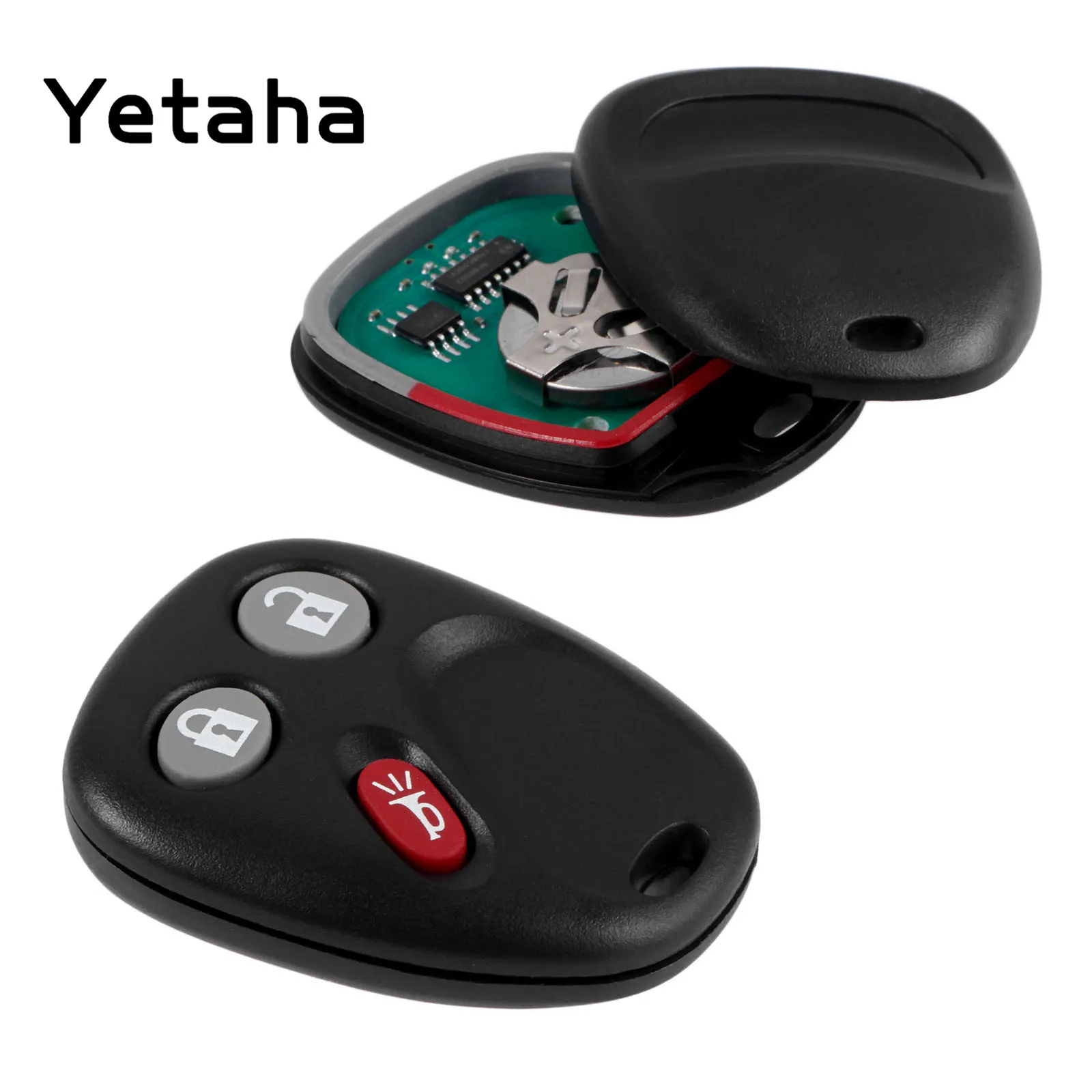 Yetaha-2PCS-Keyless-Remote-Car-Key-Fob-For-Chevrolet-Avalanche-GMC ...