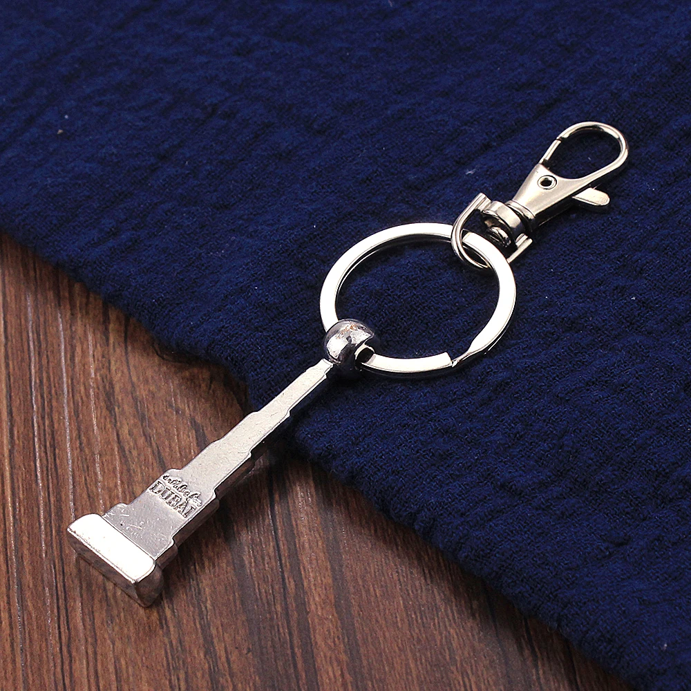 Vicney Fashion Pink Crystal Keychain For Women Dubai Burj Khalifa Tower ...