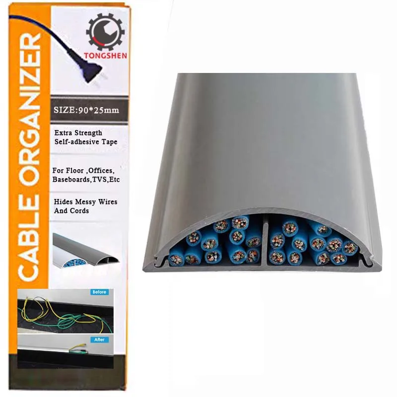 Cubierta-de-Cable-de-PVC-para-suelo-Protector-de-cableado-de-gran-tama ...