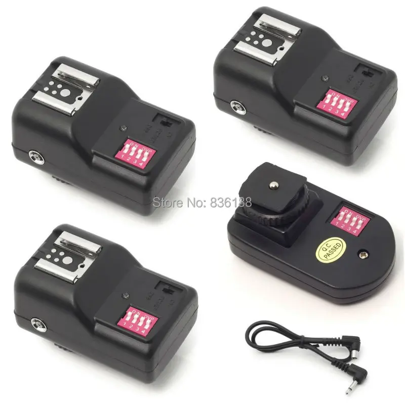 Kit de 16 canaux PT 16 avec télécommande sans fil, Flash Radio + 3 ...