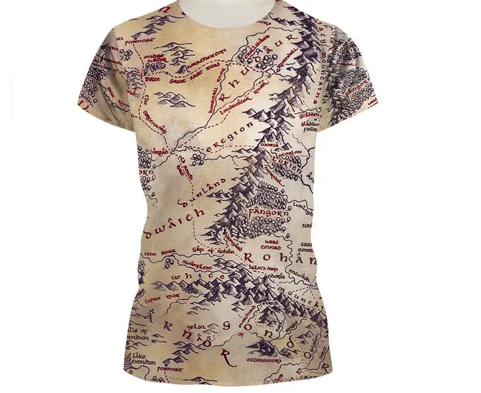 S-xxxl Women T-shirt Hip Hop Restoring Ancient Ways Map 3d Print Skulls ...